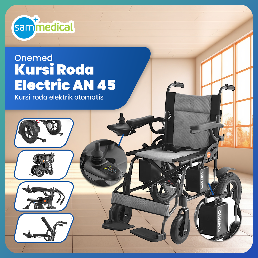 One Med Kursi Roda Electric AN 45 | sam medical
